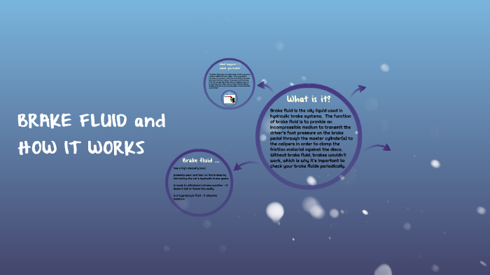 WHAT IS BRAKE FLUID AND HOW DOES IT WORK? by Ian Alexander on Prezi