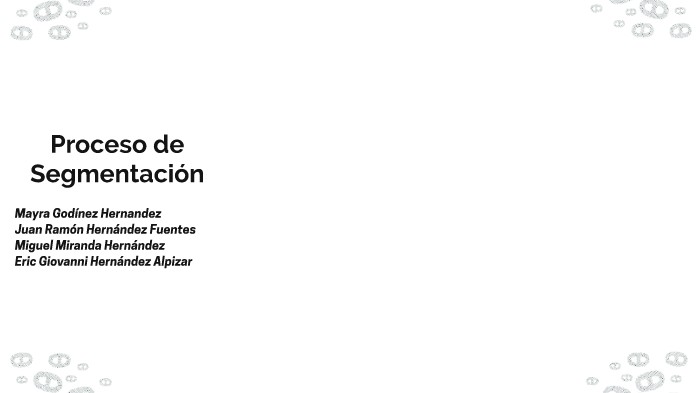 Proceso De Segmentación by Mayra Godinez on Prezi
