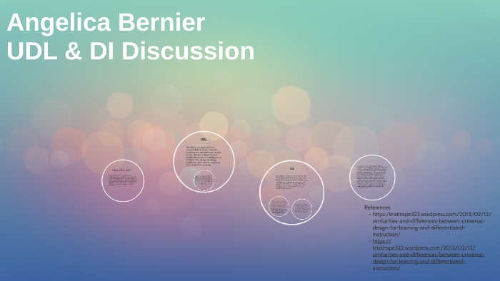 Universal Design for Learning (UDL) and Differentiated Instr by ...