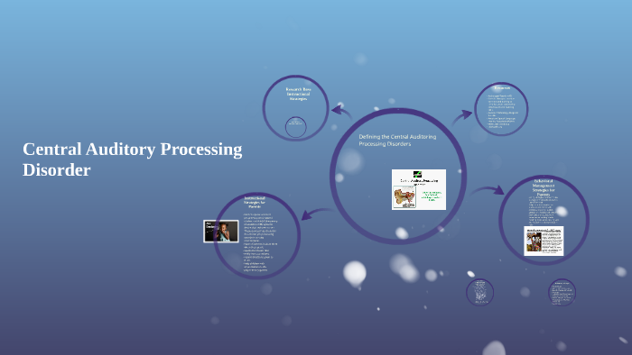 Central Auditory Processing Disorder By Martha Robinson