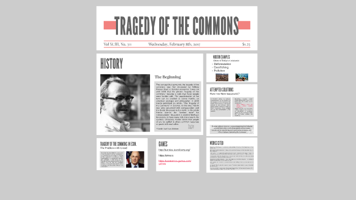 TRAGEDY OF THE COMMONS by Kim Vandergrift on Prezi