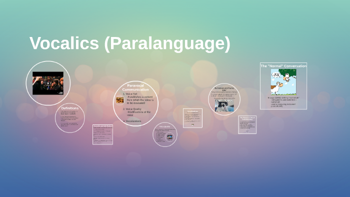 Vocalics Paralanguage By Amanda Clark On Prezi