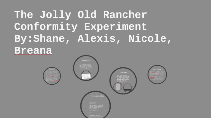 The Jolly Old Rancher Conformity Experiment by Shane Miller on Prezi