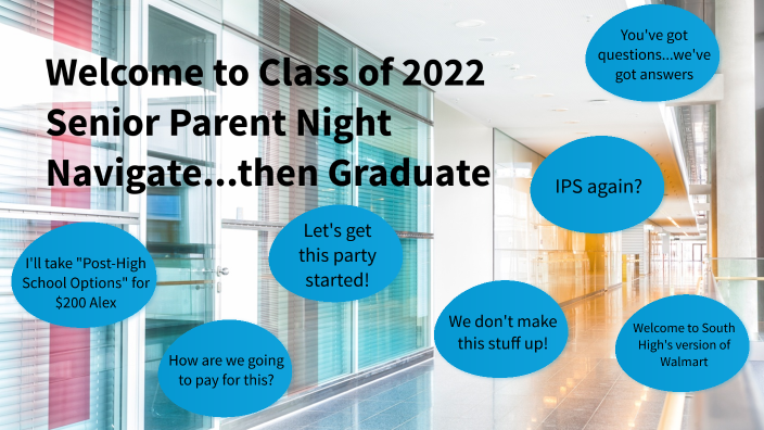 Welcome to Senior Parent Night by Jim Allen on Prezi