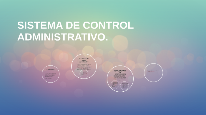 SISTEMA DE CONTROL ADMINISTRATIVO. by Maricruz Espinosa on Prezi