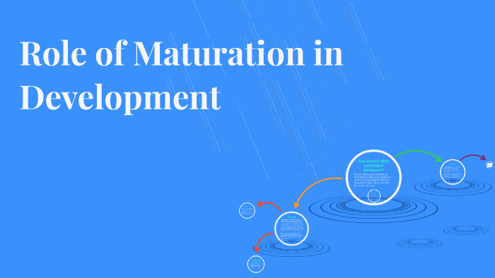 The Role of Maturation in Development by Bridgette Earnshaw on Prezi