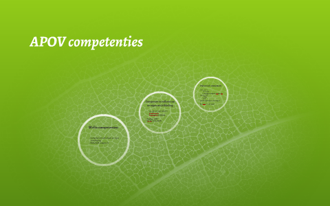 APOV competenties by Wander de Haan on Prezi