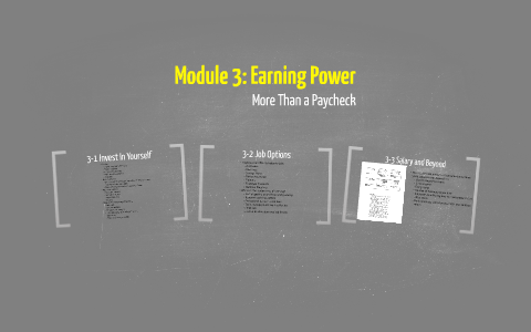Module 3: Earning Power by Eric Stoloff on Prezi