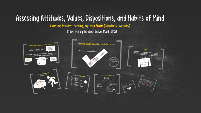 Assessing Attitudes, Values, Dispositions, and Habits of Mi by on Prezi