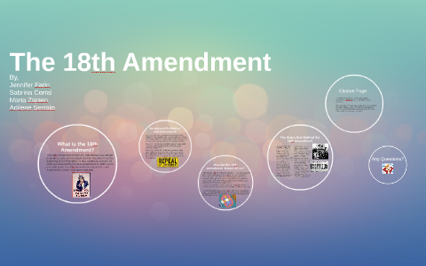 18th Amendment by Sabrina Corral on Prezi