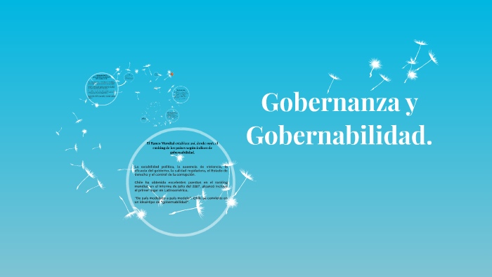 Gobernanza y Gobernabilidad. by Elgin Domínguez on Prezi