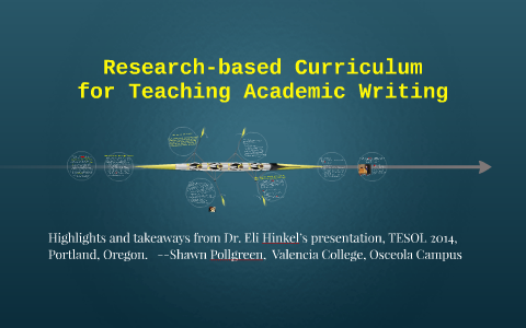 Research-based Curriculum for Teaching Academic Writing by Shawn ...