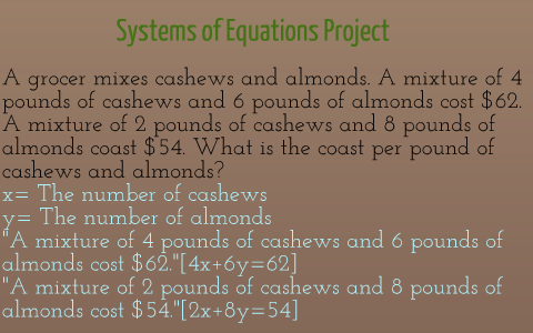 Systems of Equation Project by christina song on Prezi