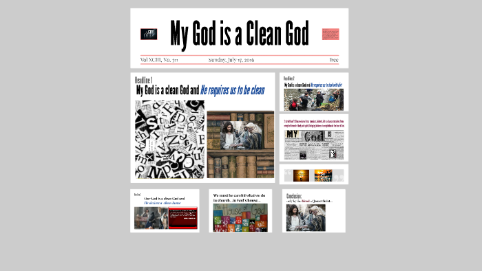 My God is a Clean God by joel mang-usan on Prezi