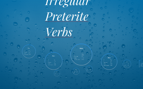 Verbs with irregular stems in preterite tense. by Josh Arford on Prezi