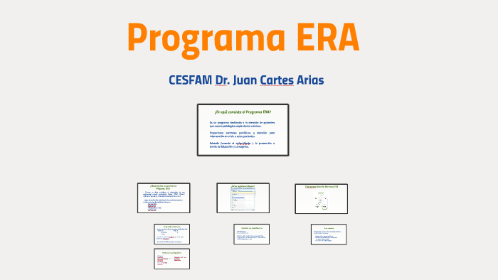 Programa ERA by Monserrat Contreras on Prezi