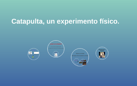 Catapulta, un experimento físico. by