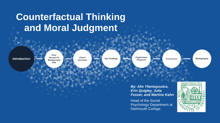 Counterfactual Thinking and Morality by Erin Quigley on Prezi