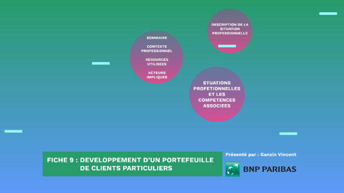 Vincent FICHE 9 : DEVELOPPEMENT D’UN PORTEFEUILLE DE CLIENTS ...