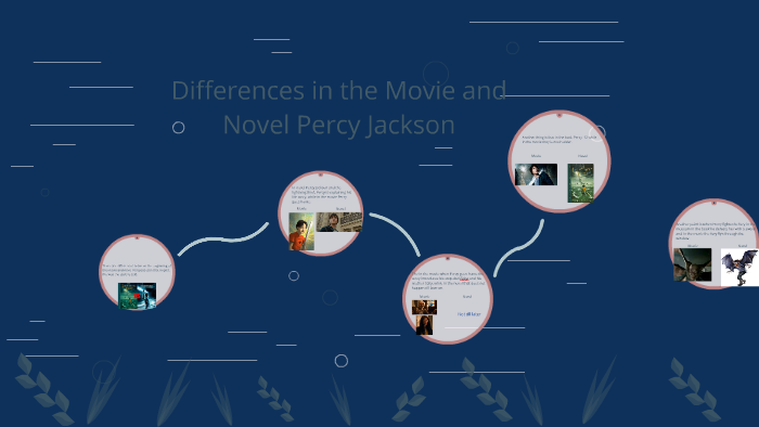 Differences in the Movie and Novel Percy Jackson by Ruben vonfrankenberd