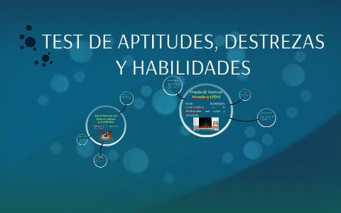 TEST DE APTITUDES, DESTREZAS Y HABILIDADES by Diana patricia Rueda ...
