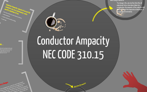 NEC Code 310.15 Conductor Ampacity by Erica Yarborough on Prezi