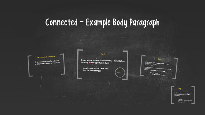 Connected - Example Body Paragraph by Danielle Julian on Prezi