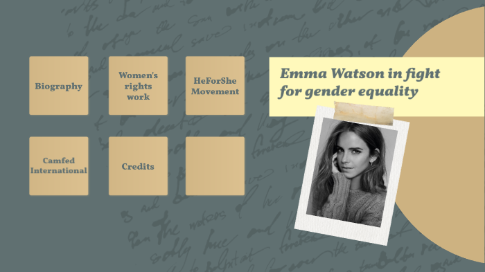 Emma Watson in fight for gender equality by Lana Novak on Prezi