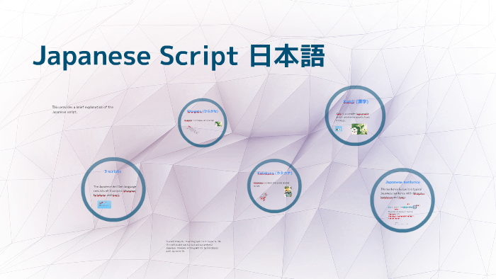 Japanese Script by David Chapman on Prezi