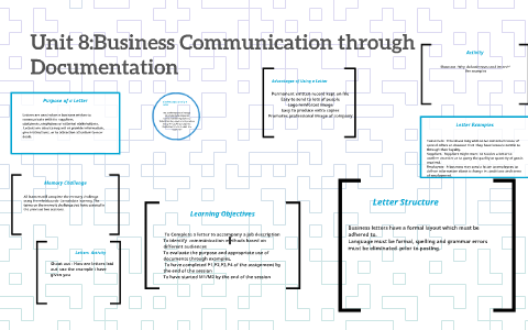 Unit 8:Business Communication through Documentation by emma giles on Prezi