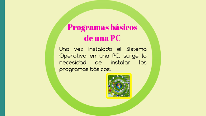 Programas basicos de una computadora by Aracely Pérez