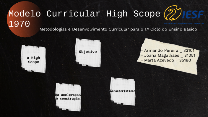 Modelo Curricular High Scope by Joana Magalhães on Prezi