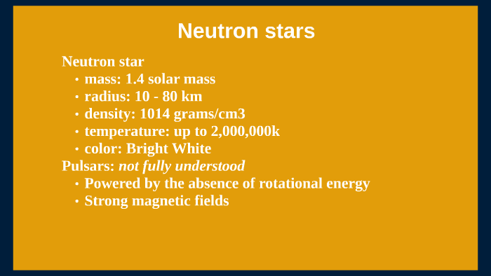 Anatomy of a Neutron Star by Gavin Peltz on Prezi