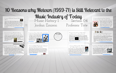 Top 10 Reasons Motown (1959-71) is Still Relevant to the Music Industry ...