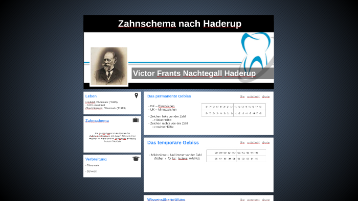 Haderup Zahnschema by Meriem Othman on Prezi