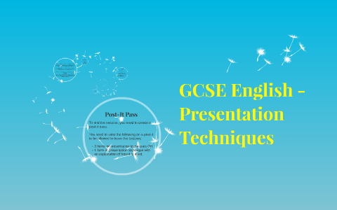 GCSE English - Presentation Techniques by Helena Kemp on Prezi