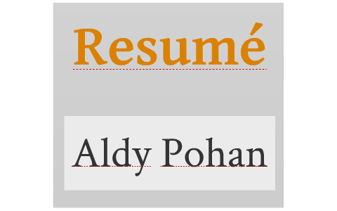 Resume by on Prezi