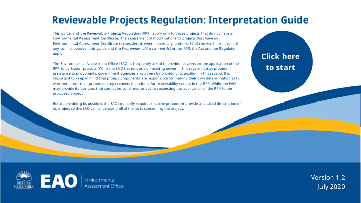 RPR Interpretation Guide V.1.2 by Environmental Assessment Office on Prezi