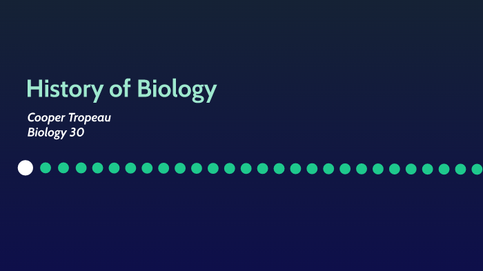 History of Biology - Timeline by Cooper Tropeau on Prezi