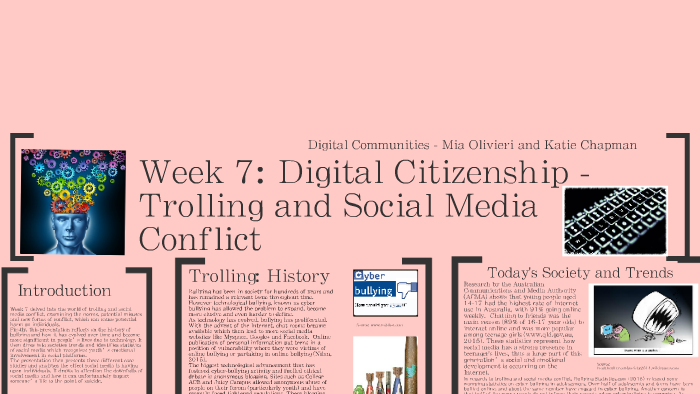 Week 7 Digital Citizenship - Trolling and Social Media Conflict by ...