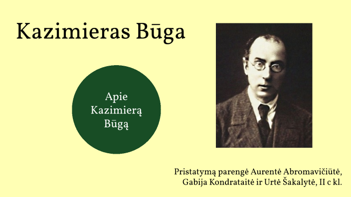 Kazimieras Būga by Urtė Šakalytė on Prezi