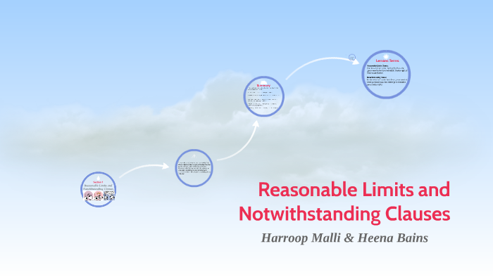 Reasonable Limits and Notwithstanding Clause by harroop malli on Prezi