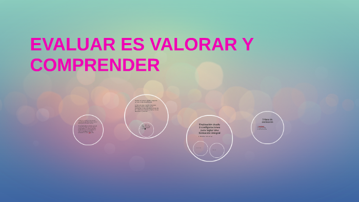 EVALUAR ES VALORAR Y COMPRENDER by Yenny Bonilla on Prezi