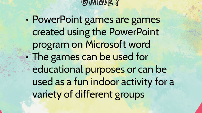 Powerpoint games by Sydney Rosenberg on Prezi