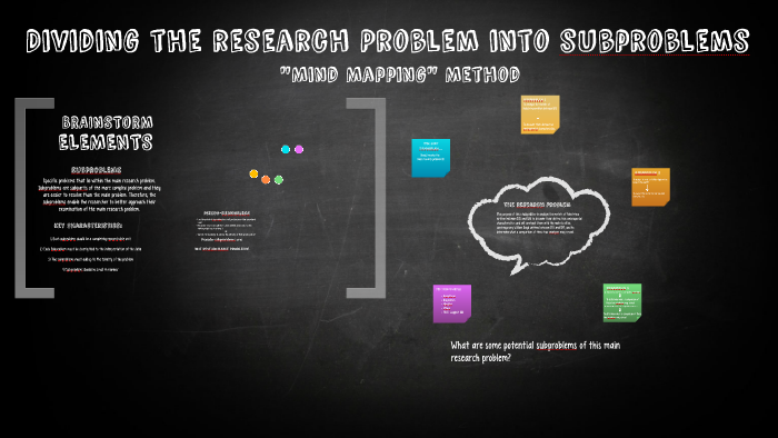 Dividing the research Problem into subproblems by Allie Primo on Prezi