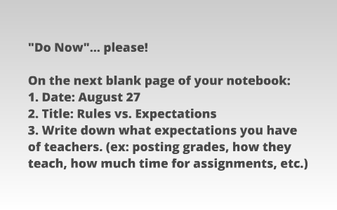 Rules vs. Expectations by Elisabeth Knierim on Prezi