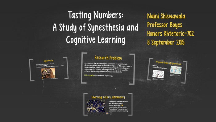 Tasting Numbers: A Study of Synesthesia and Cognitive Learni by Naini ...