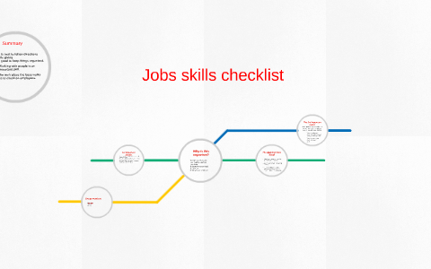 Job Skills checklist by Dai"Qwan Pruitt on Prezi