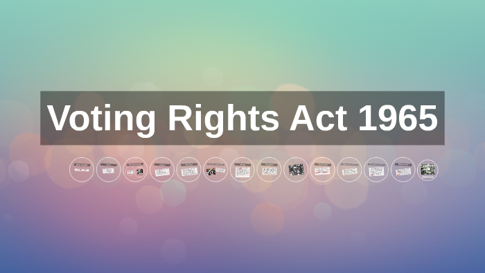 Voting Rights Act 1965 by Amanda Valle