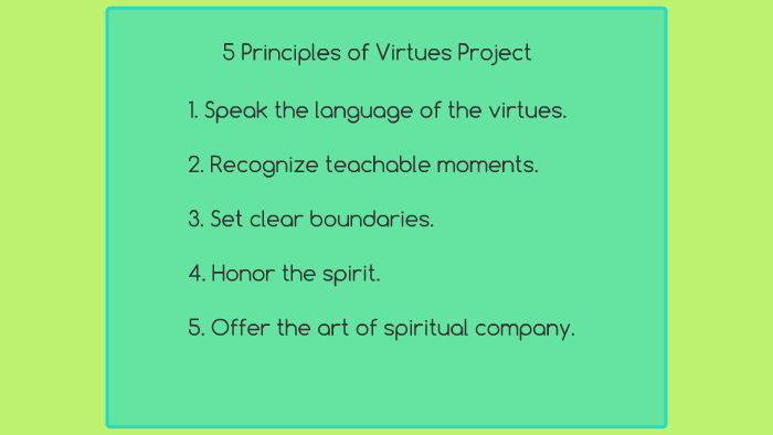 5 Principles of Virtues Project by Gloriana Suñol on Prezi